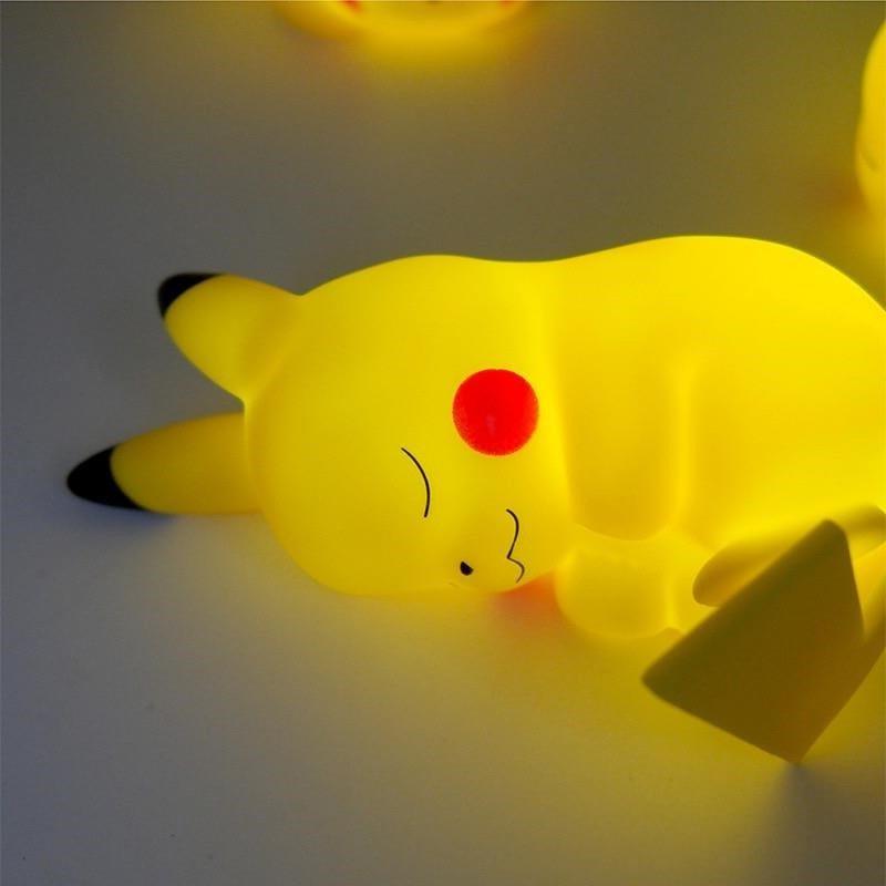 4 Моделі Справжній Покемон Пікачу Нічник Милий Мультфільм Аніме Фігурка Нічник Дитячі Світяться