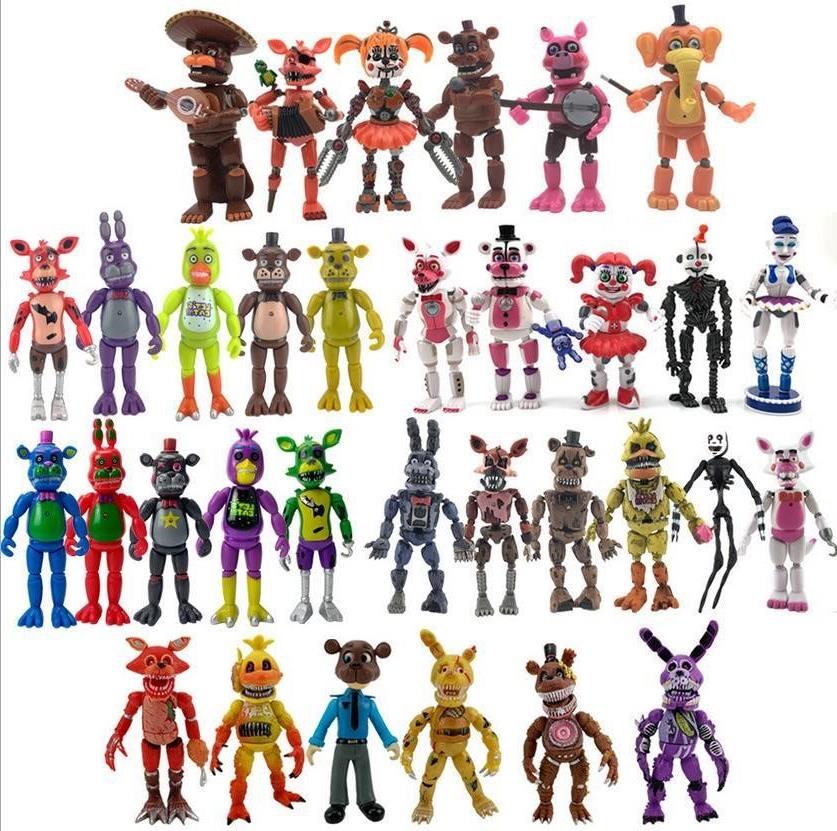 Пластикова ПВХ Фредді Гра Фігурка ФНАФ Фігурка Іграшка Лисиця Золотий ...