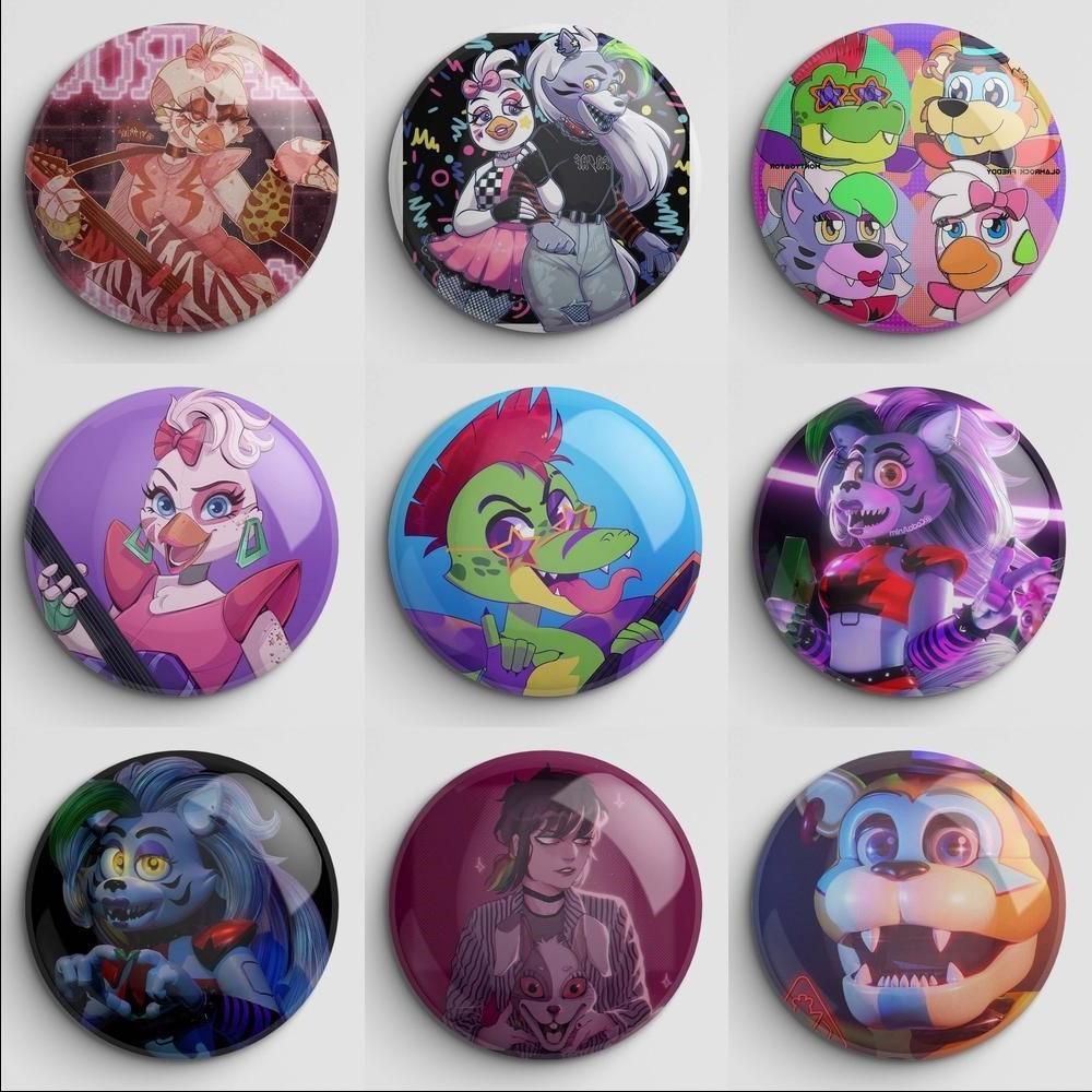 Security Badges Fnaf Glamrock Freddy Pin Fnaf Security